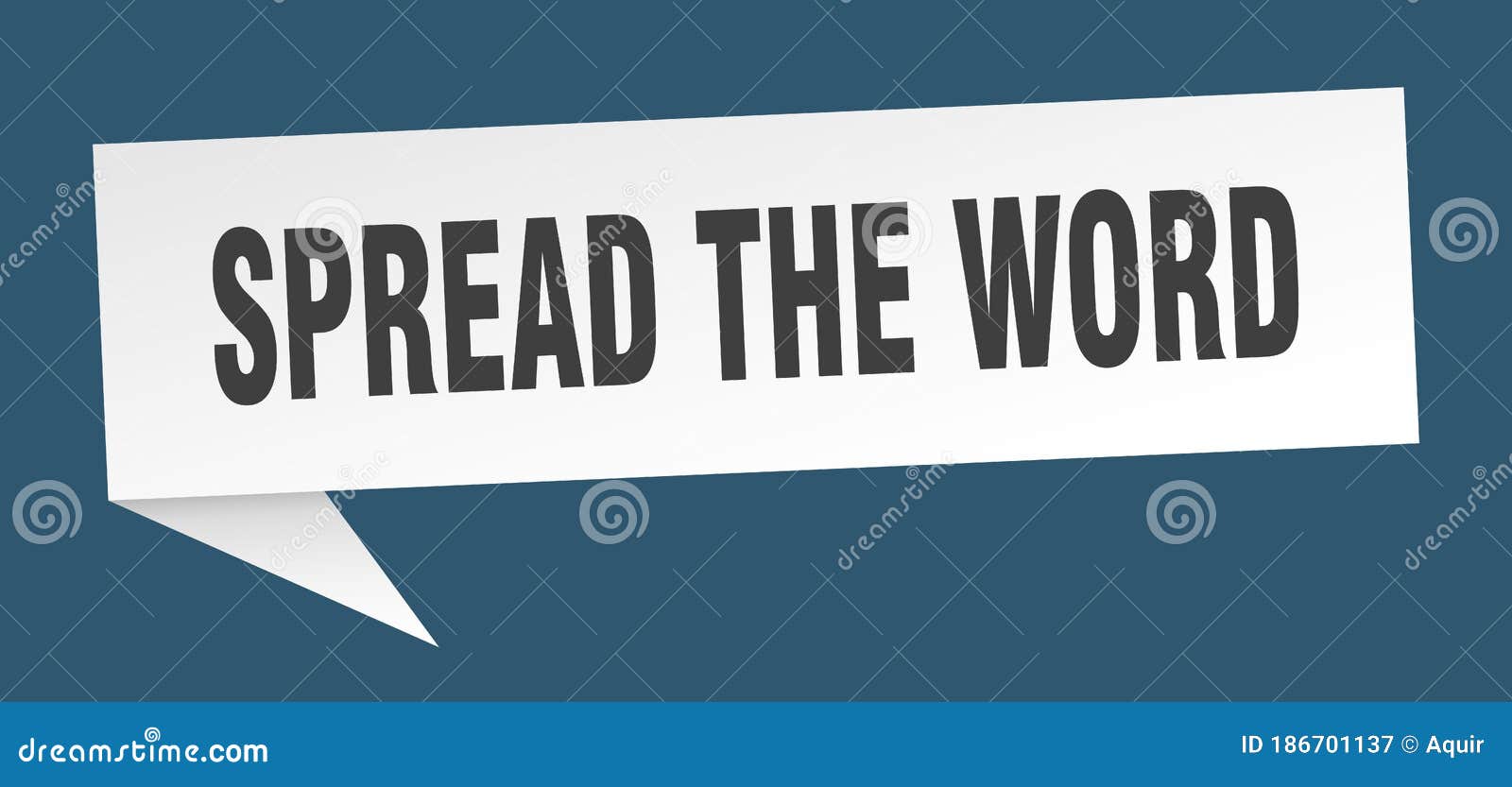 Spread the Word Banner. Spread the Word Speech Bubble Stock Vector ...
