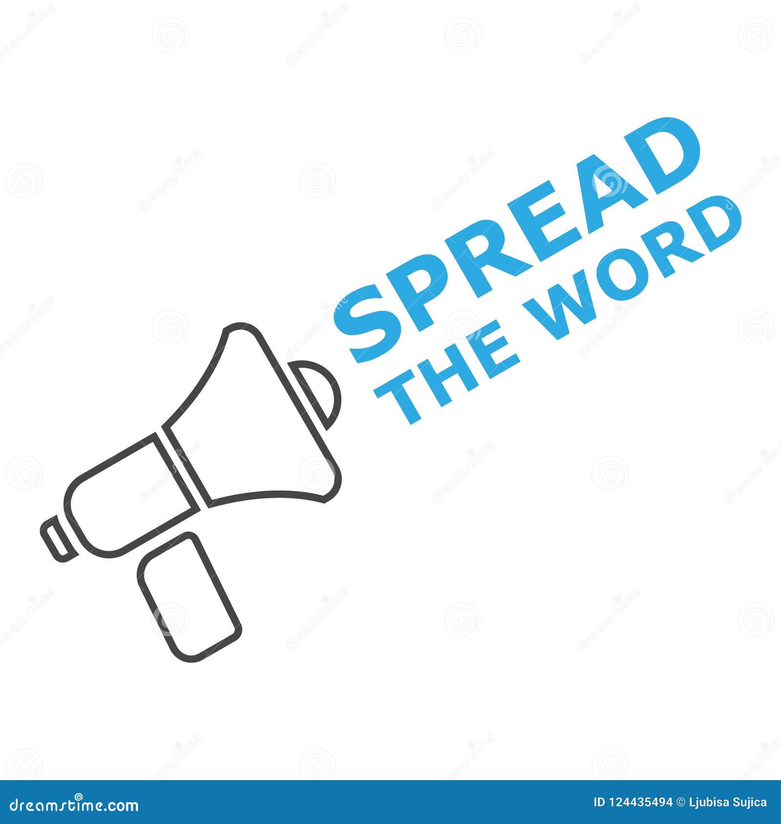 Spread the Word Share Information Bullhorn Megaphone Stock Vector ... Spread the Word Share Information Bullhorn Megaphone Stock Vector ...
