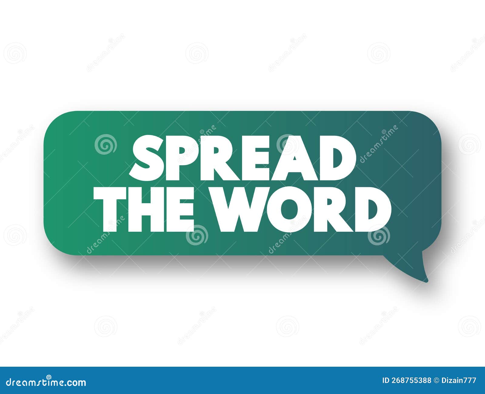 Spread The Word Text Message Bubble, Concept Background Royalty-Free ...