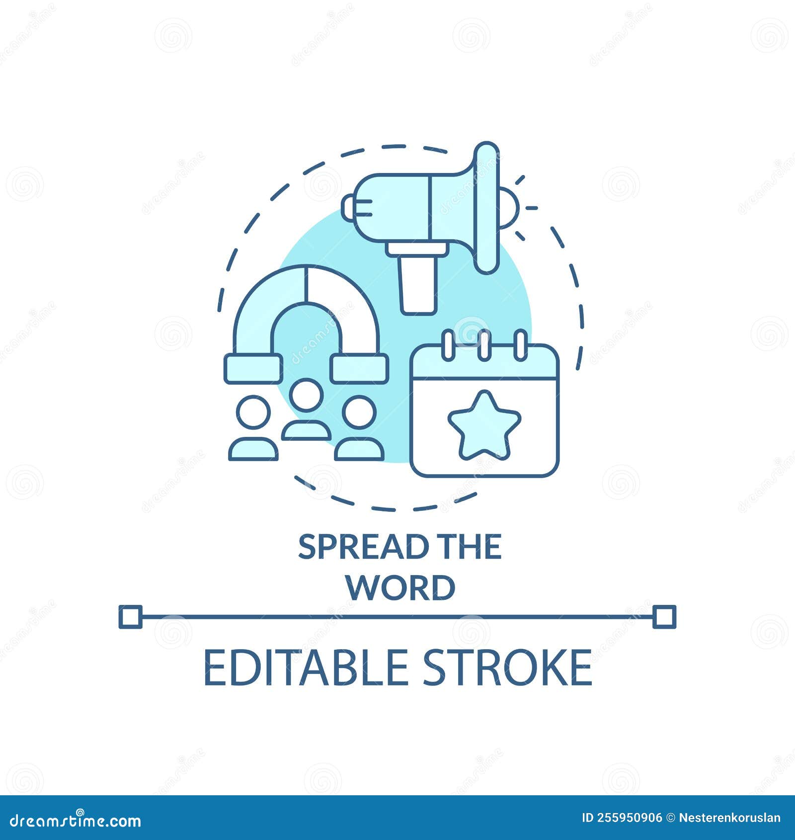 Spread Word Turquoise Concept Icon Stock Vector - Illustration of ... Spread Word Turquoise Concept Icon Stock Vector - Illustration of ...