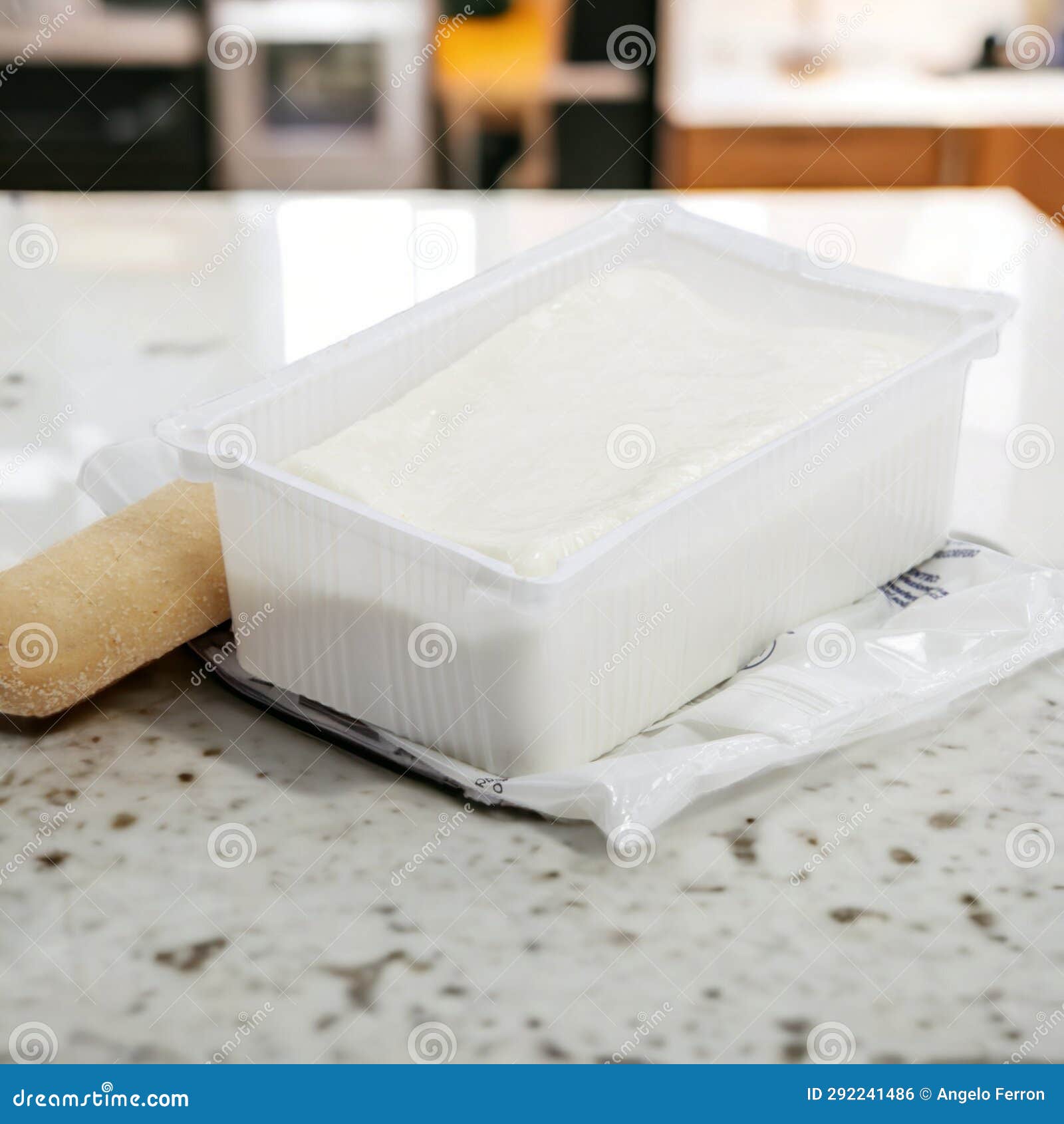 Spreadable Soft Cheese Snack with Breadstick- Stock Photo - Image of ...
