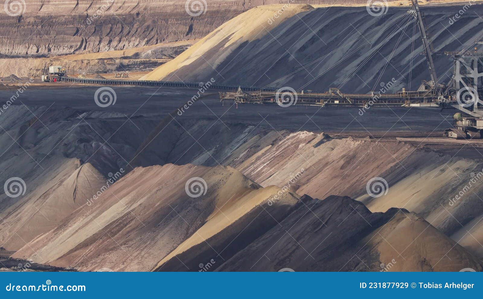 Spreader Machine Working in a Coal Mine 4k Stock Video - Video of earth ...