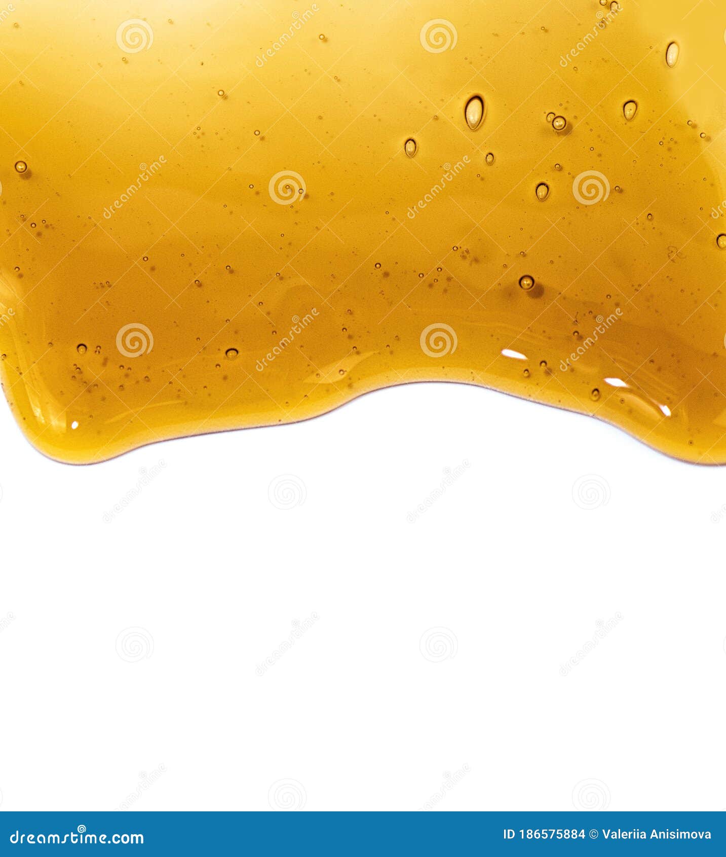 Spreading Clear Maple Syrup on a White Background Stock Photo - Image ...