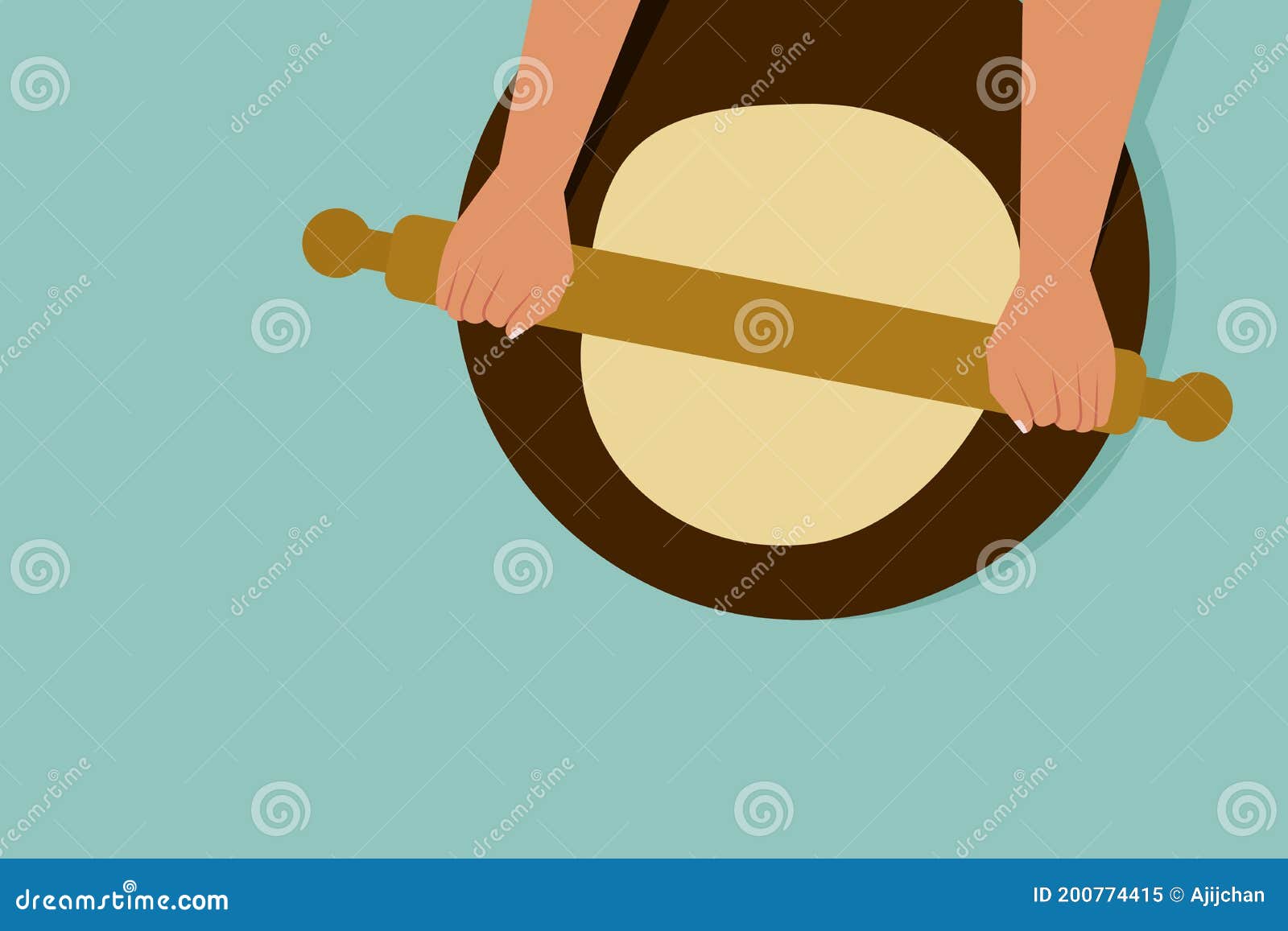 Indian Roti Or Chapati - Indian Roti Flatbread Flat Vector Illustration ...