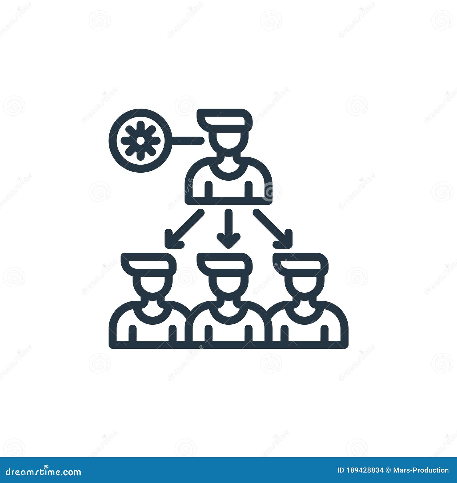 Spreading Vector Icon Isolated on White Background. Outline, Thin Line ...