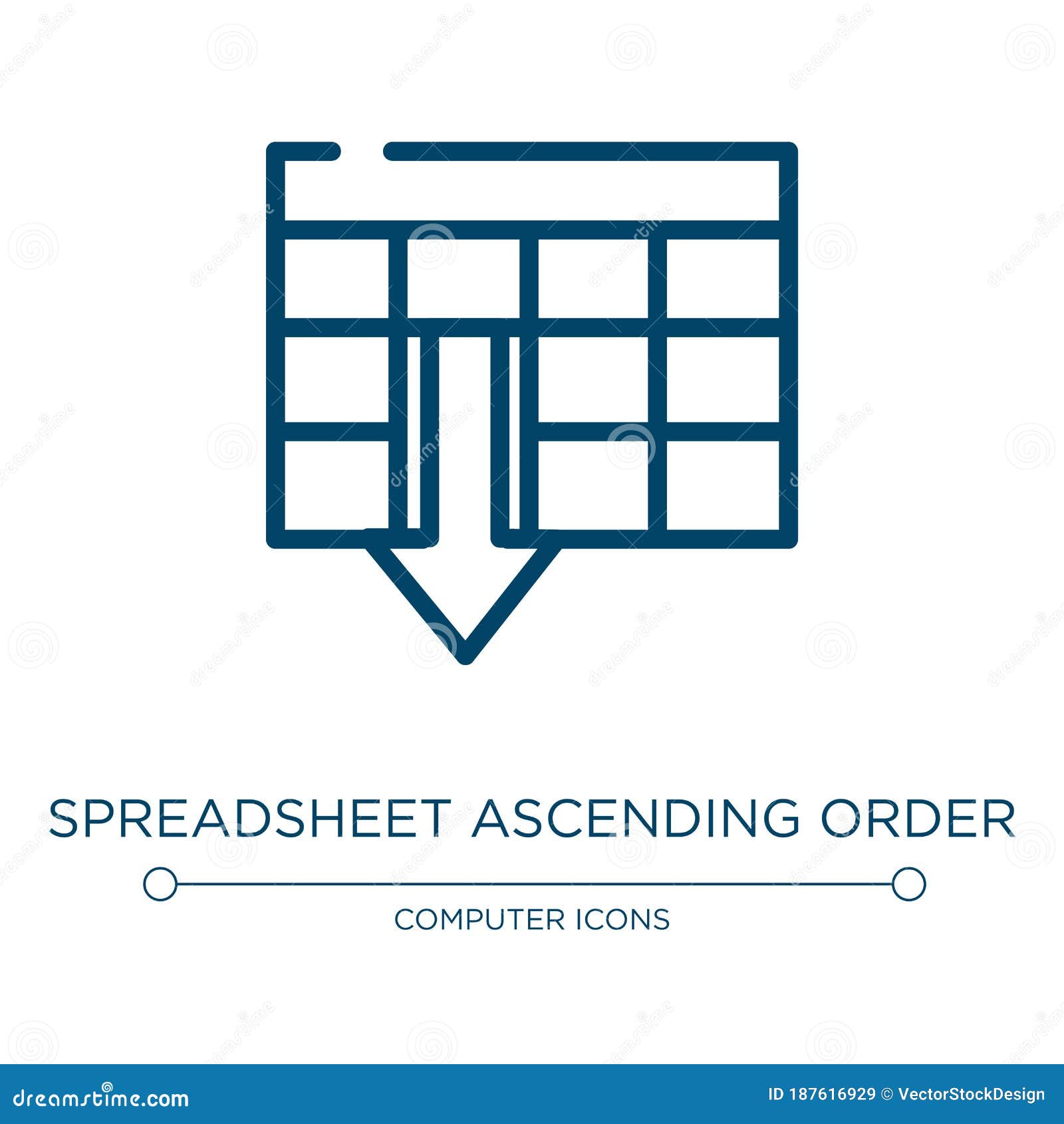 Ascending Order Icon