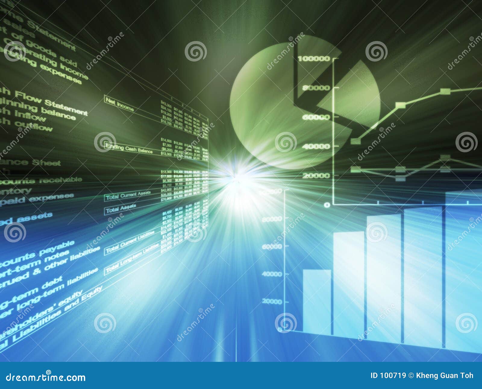 Spreadsheet charts stock illustration. Illustration of line - 100719