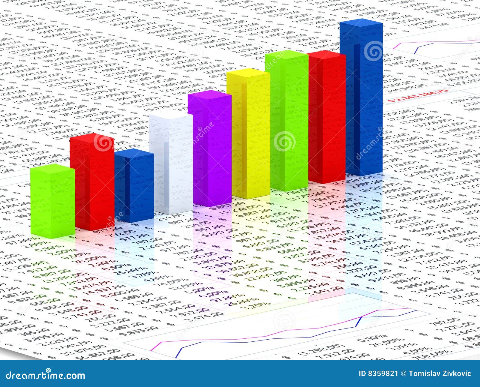 Spreadsheet With Graph Stock Photography | CartoonDealer.com #17276576