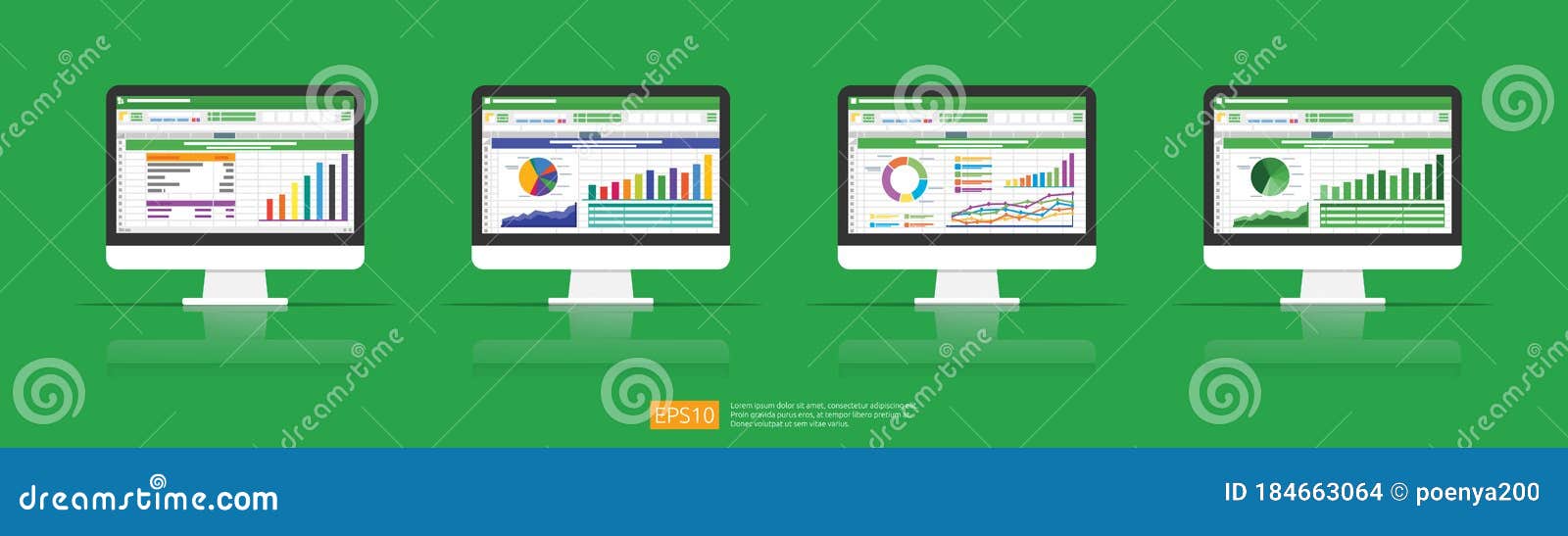 Computer Spreadsheet Stock Illustrations – 2,963 Computer Spreadsheet ...