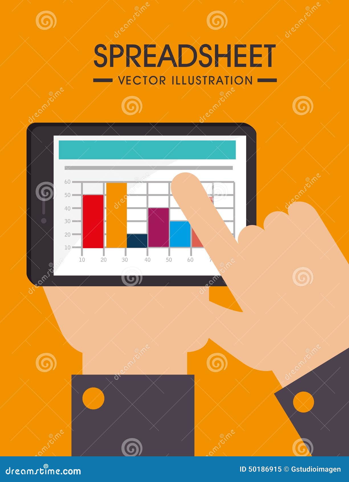 Spreadsheet Design, Vector Illustration. Stock Vector - Illustration of ...