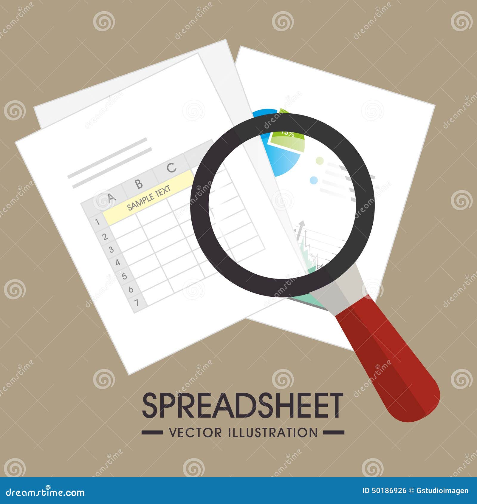 Spreadsheet Design, Vector Illustration. Stock Vector - Illustration of ...