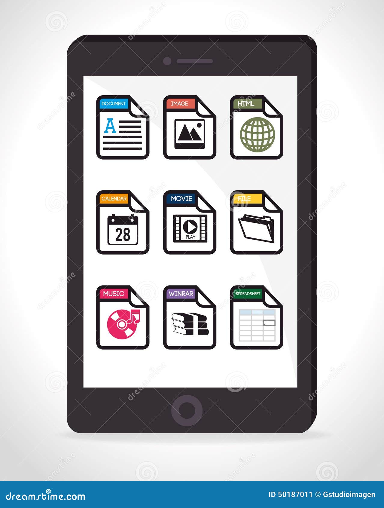 Spreadsheet Design, Vector Illustration. Stock Vector - Illustration of ...