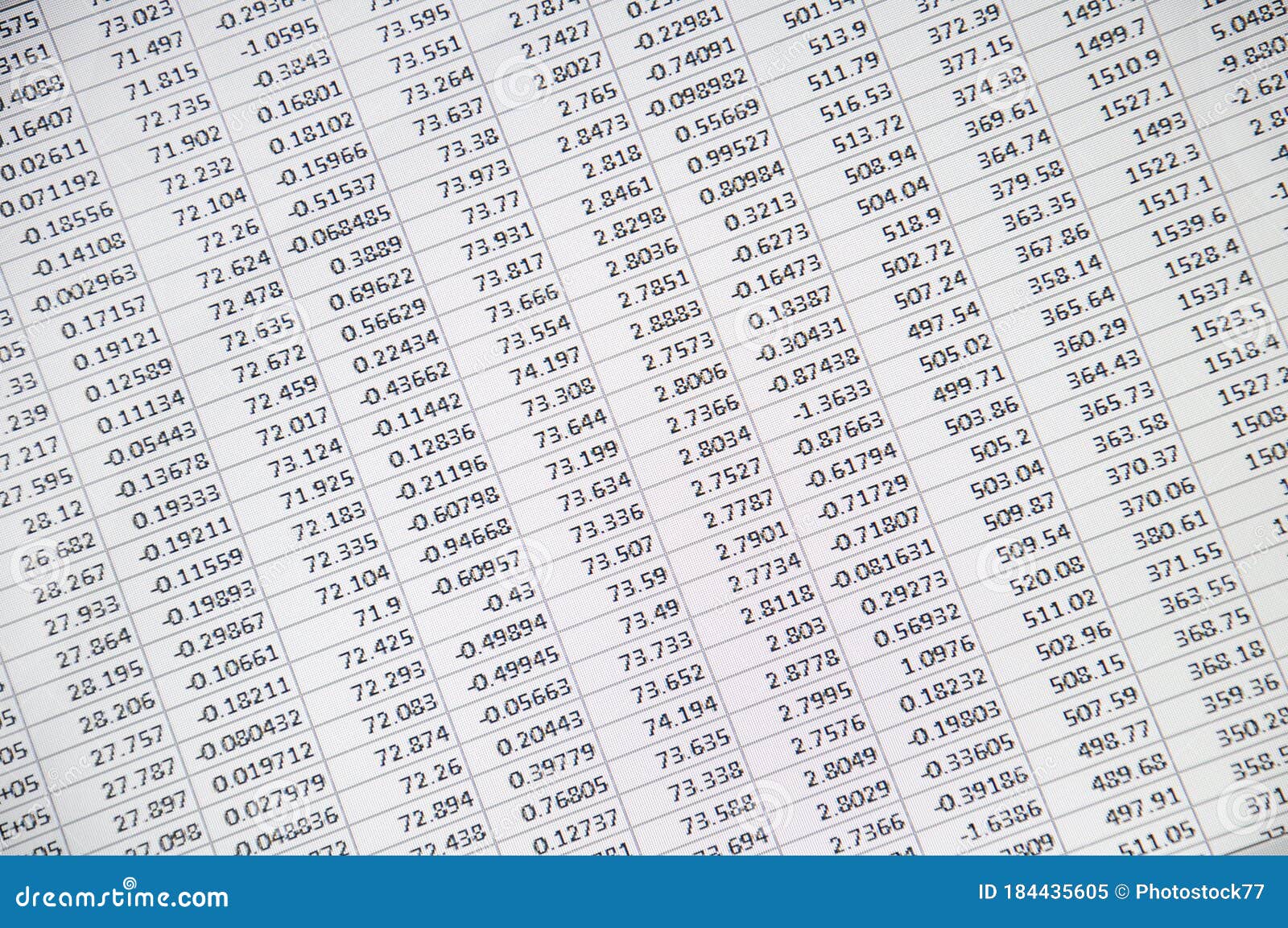The Spreadsheet of Finance Calculation Stock Image - Image of bank ...