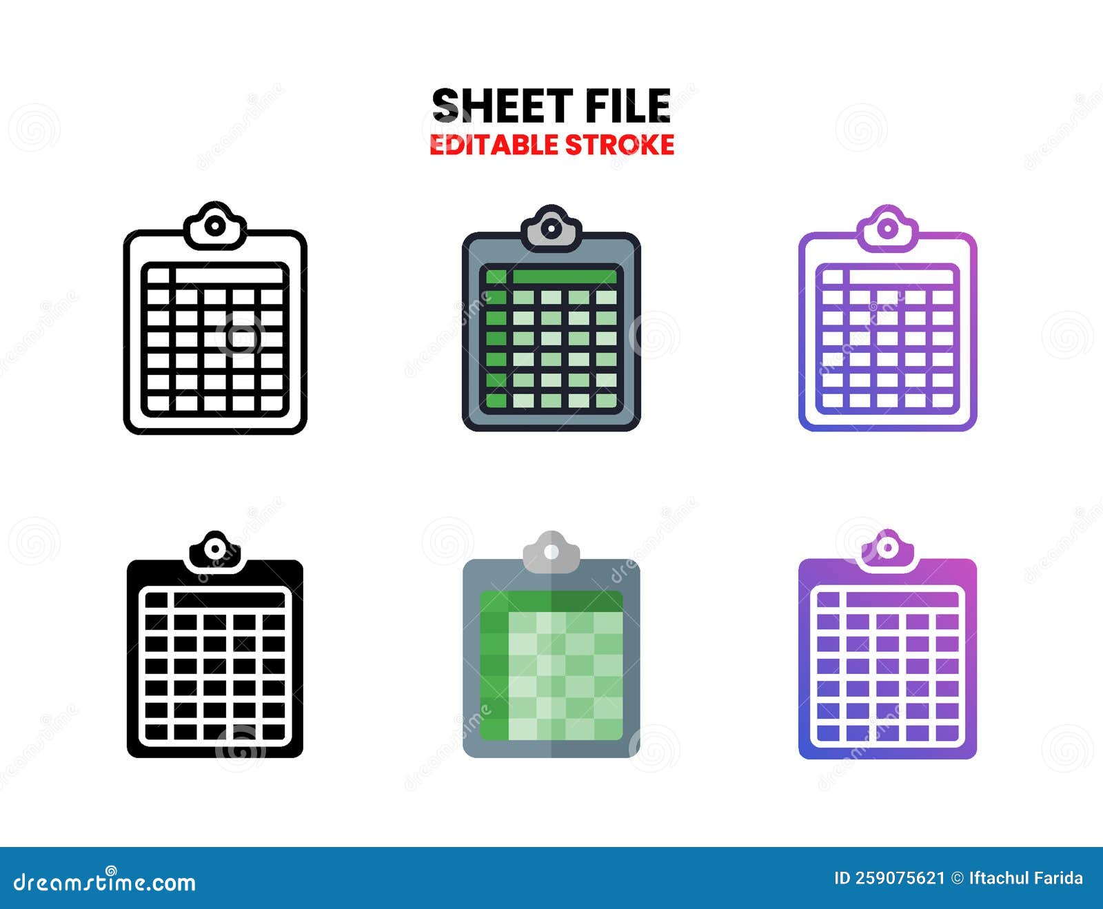 Spreadsheet Icon On White Background. Simple Element Illustration From ...