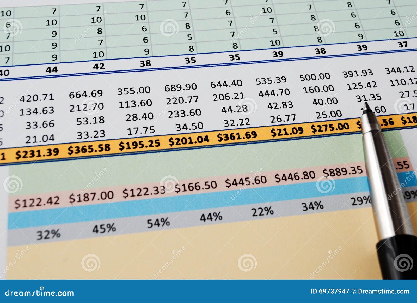 Spreadsheet stock image. Image of spreadsheet, financial - 69737947