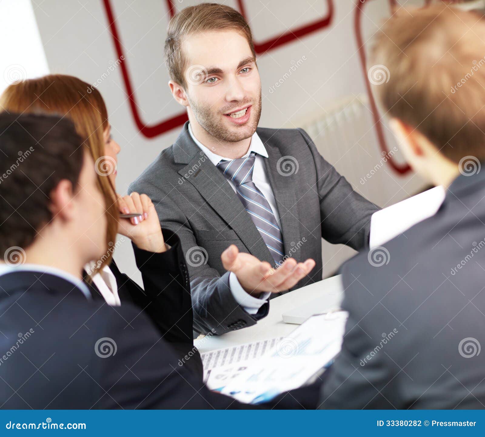 Spreker stock foto. Image of groep, idee, bezig, bedrijf - 33380282