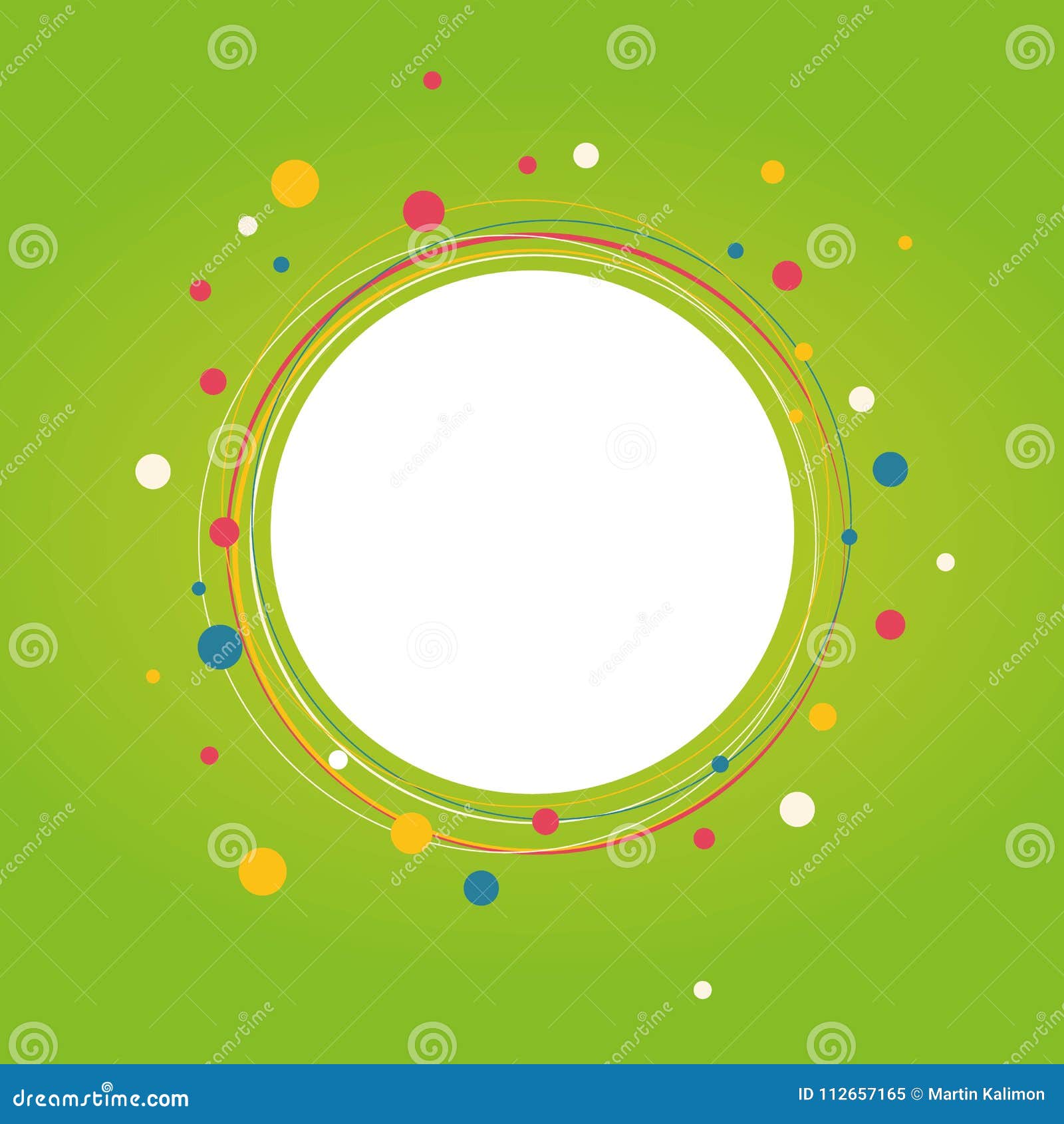 Spring Abstract Circle Background. Stock Vector - Illustration of ...