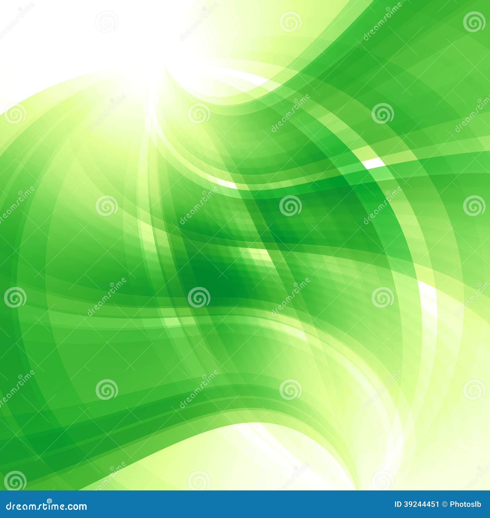 Spring Abstract Green Background Stock Illustration - Illustration of ...