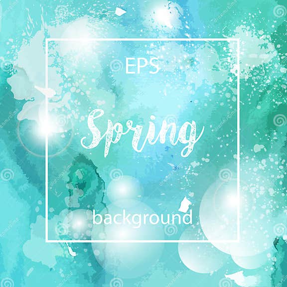 Spring Abstract Texture Background Stock Vector - Illustration of aqua ...