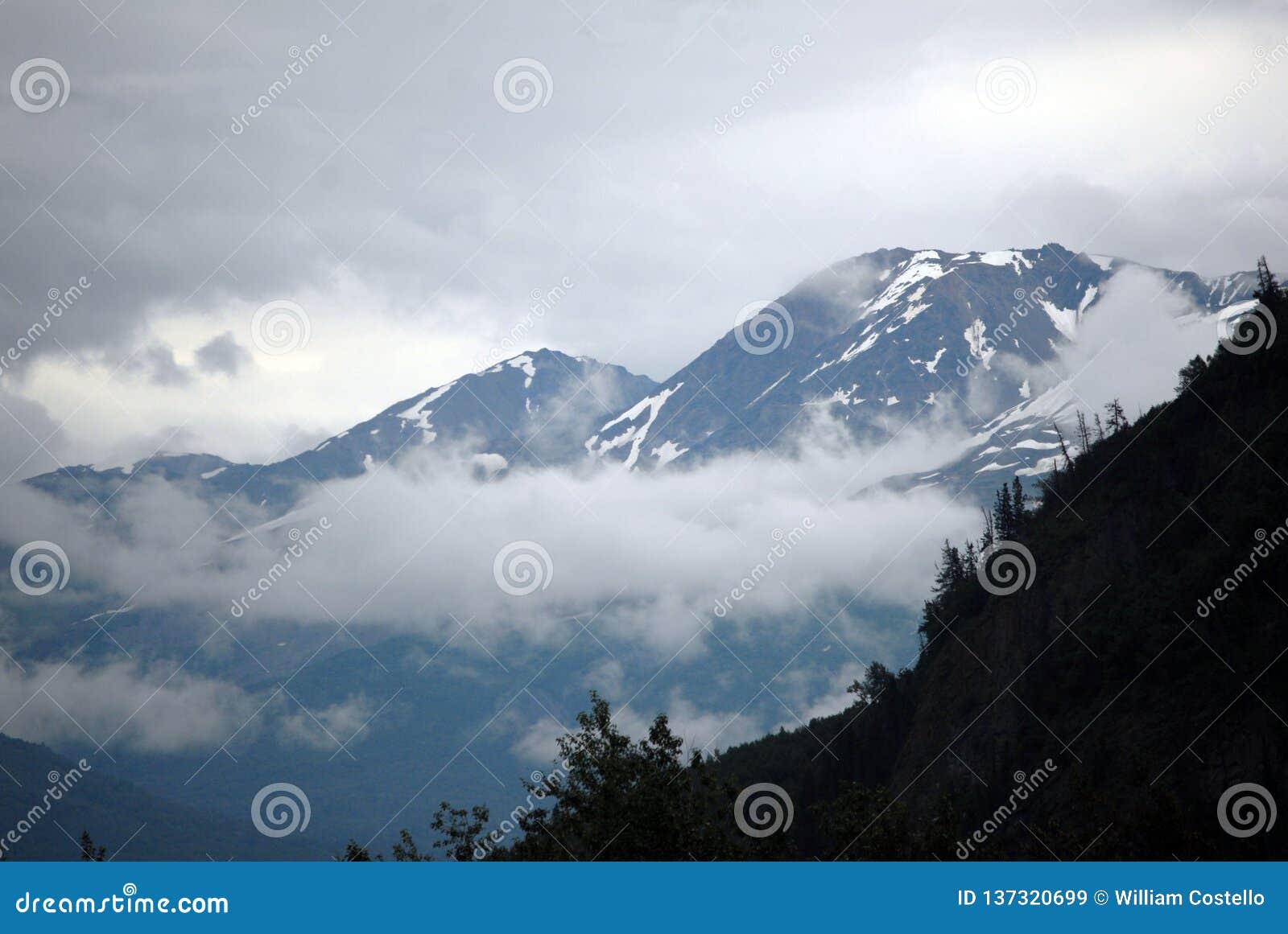 Spring in the Alaskan Mountains Stock Image - Image of spring, alaskan ...