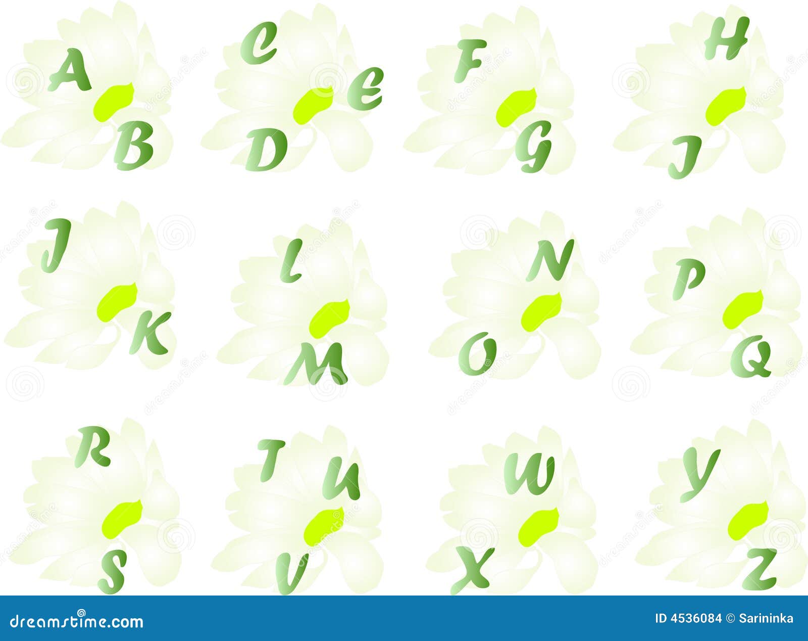 Spring alphabet stock vector. Illustration of patrick - 4536084
