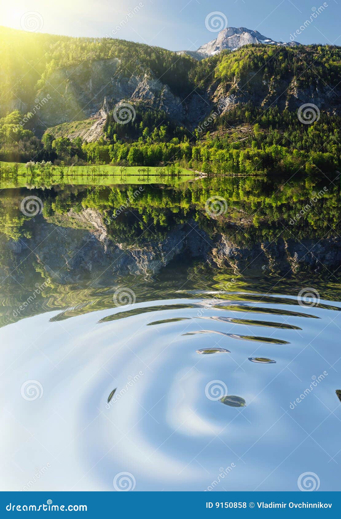 Spring in Alps stock photo. Image of color, scene, serene - 9150858