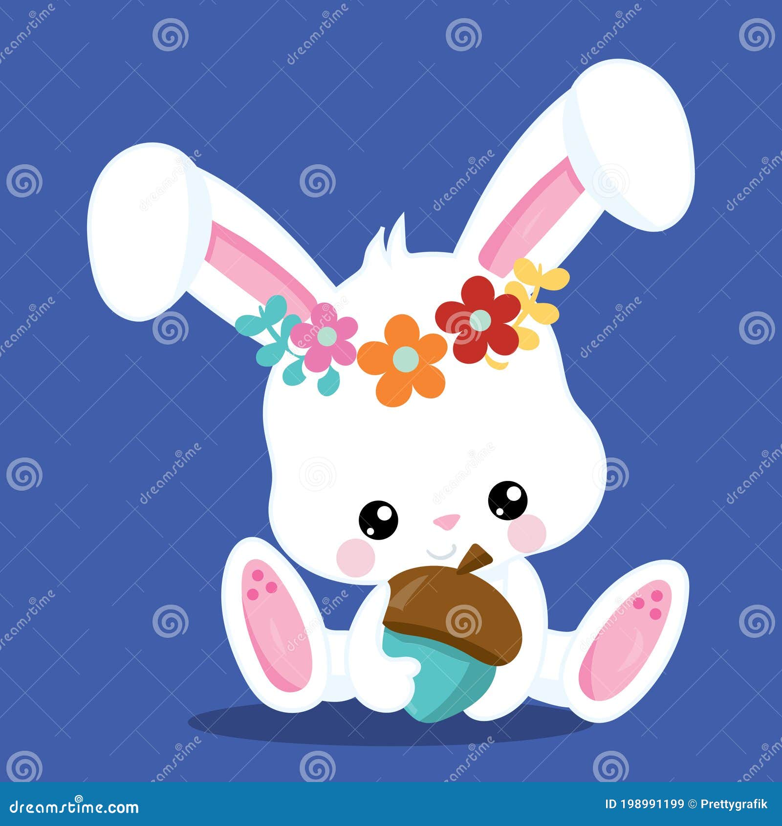 Spring animals rabbit 03 stock vector. Illustration of animals - 198991199