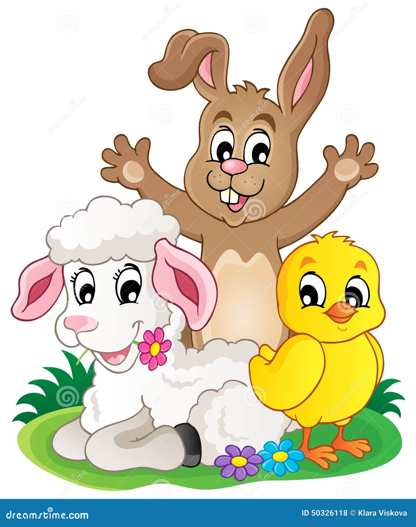 Spring Animals Theme Image 1 Stock Vector - Illustration of sheep ...