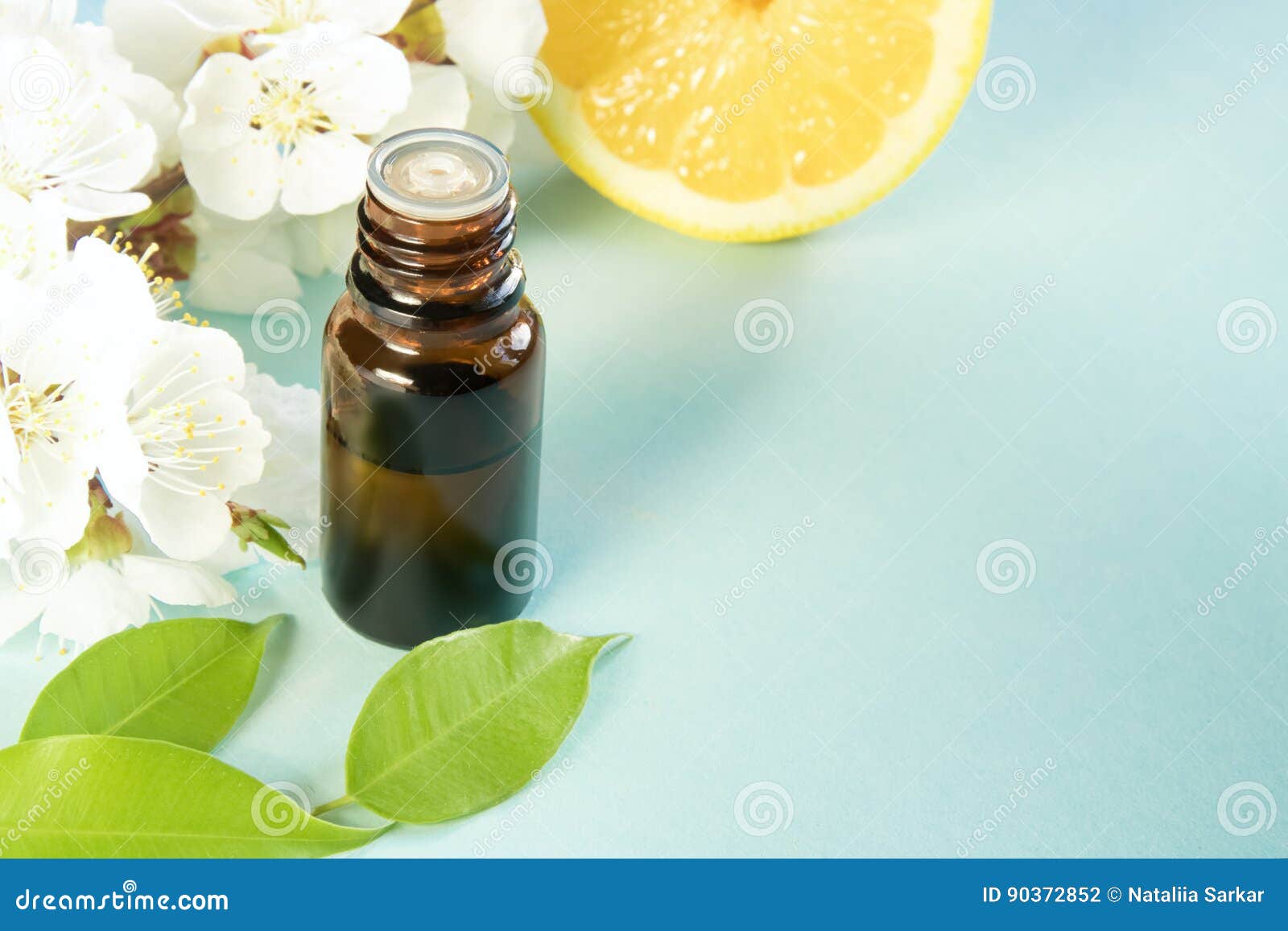 Spring Aromatherapy with Citrus and Essential Oils Stock Photo - Image ...