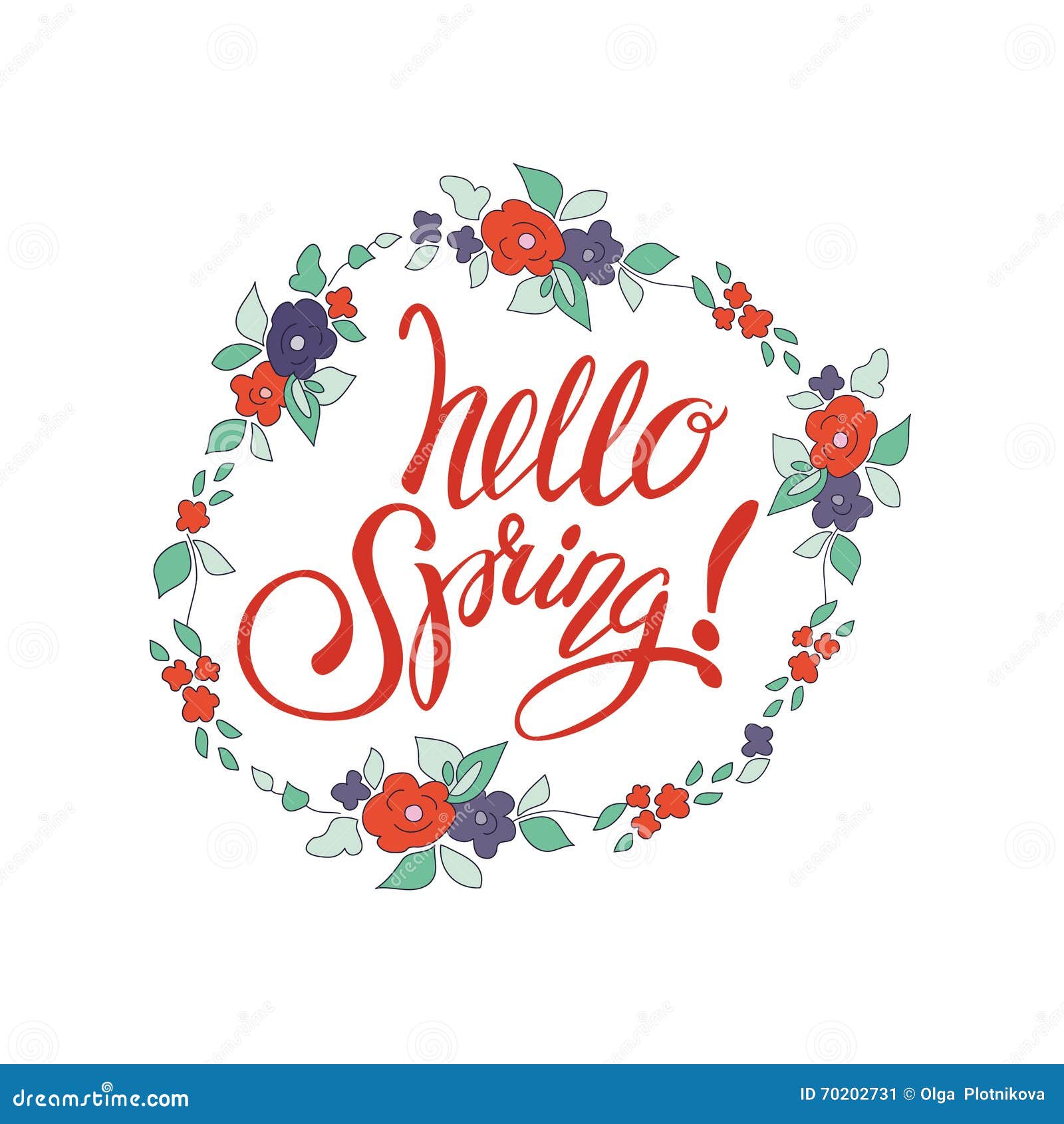Spring art text stock vector. Illustration of label, blossom - 70202731