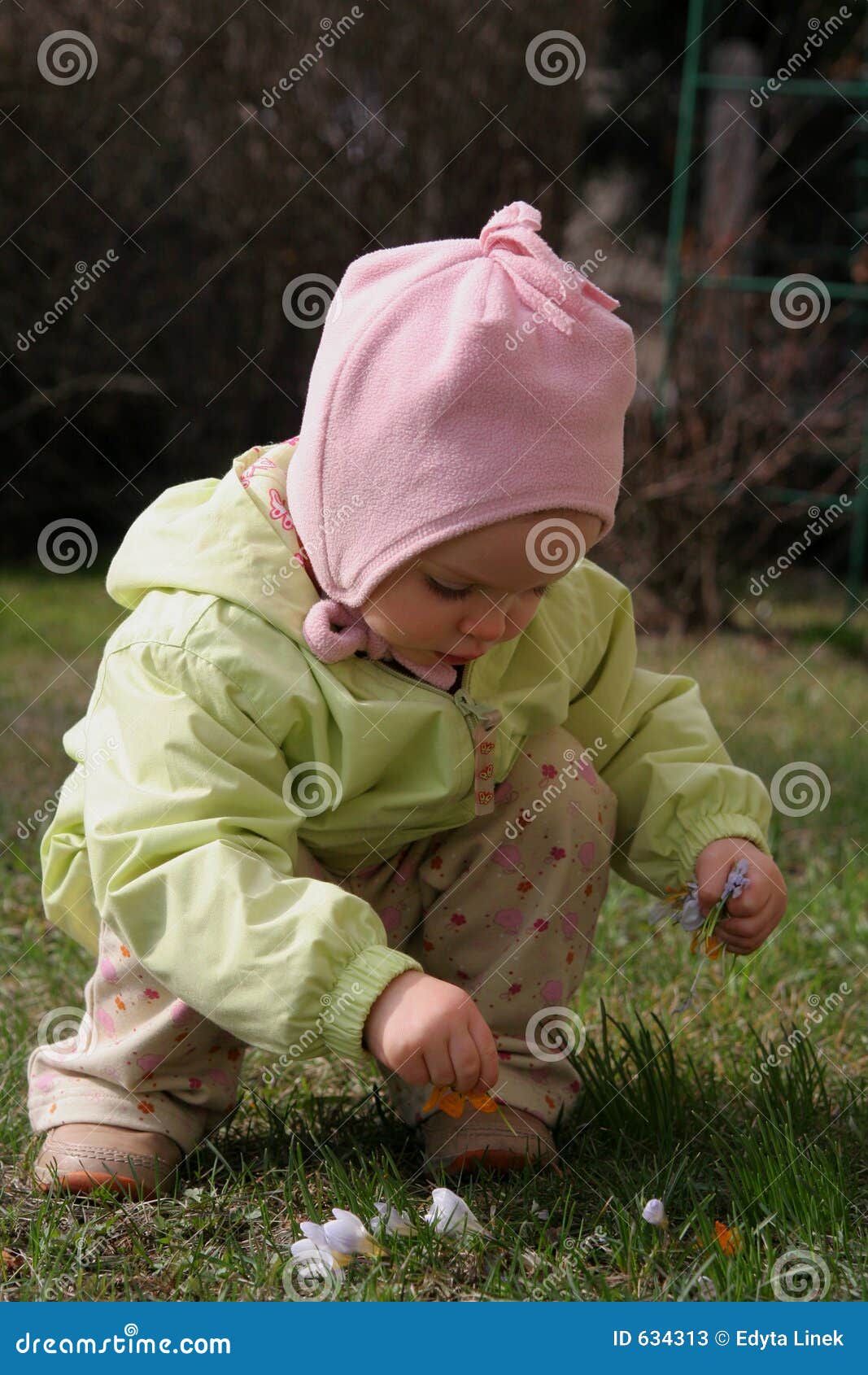 Spring baby stock image. Image of green, cute, easter, hold - 634313