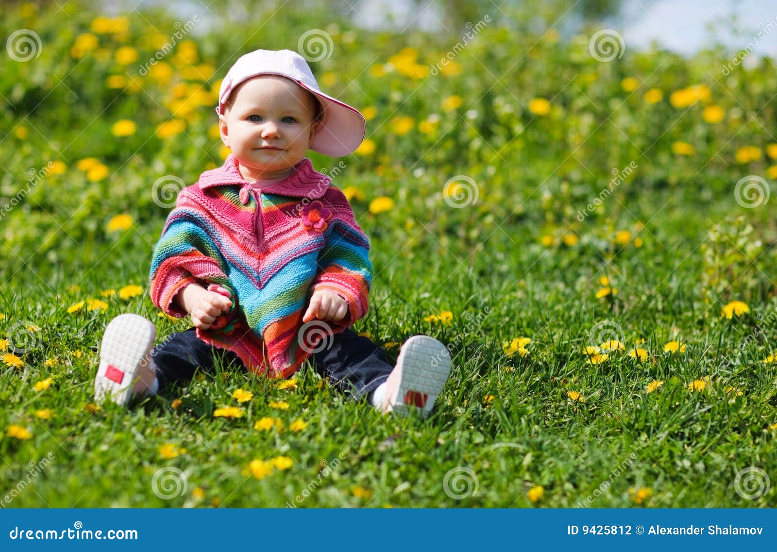 Spring Baby stock photo. Image of summer, girl, colorful - 9425812