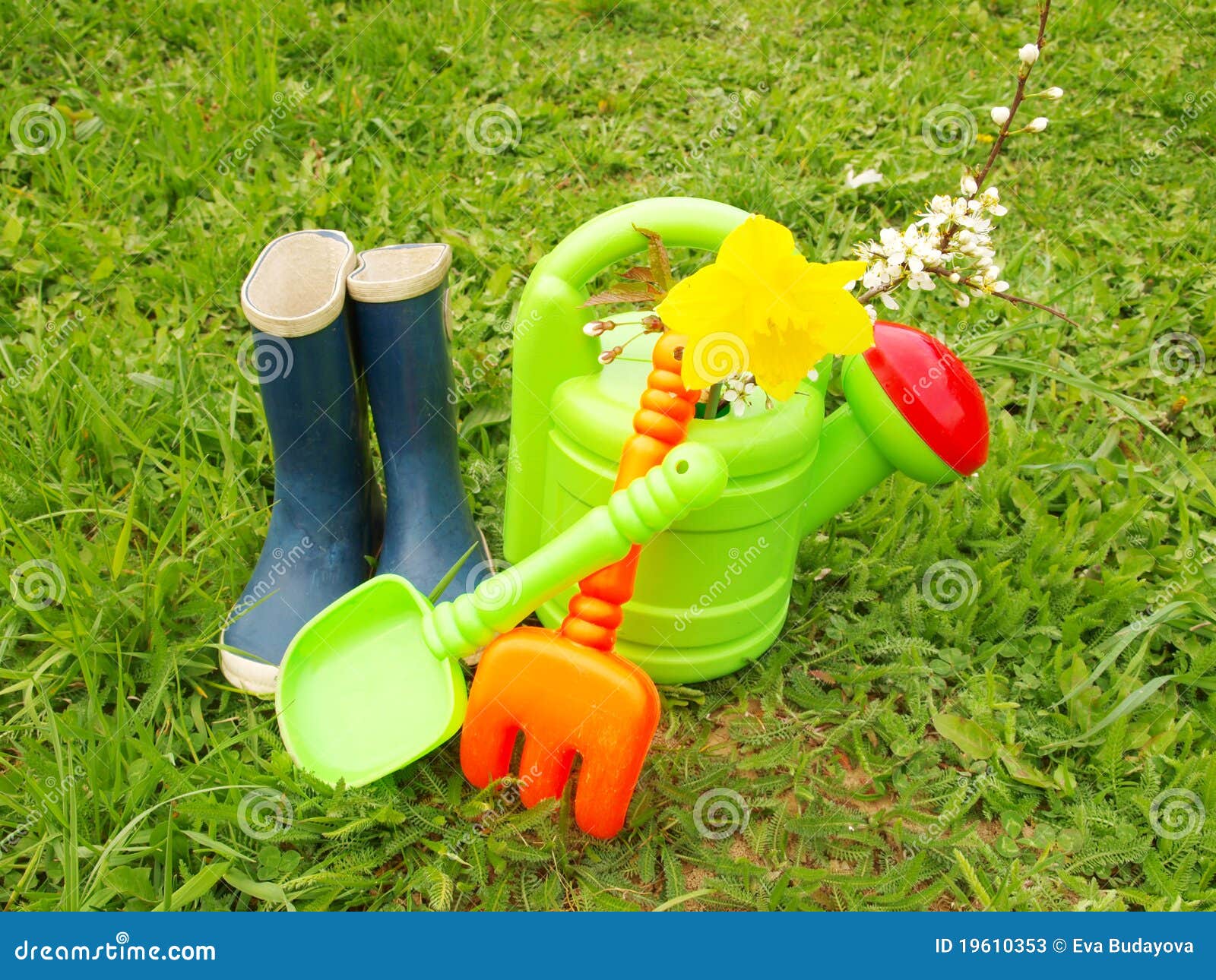 Spring background stock image. Image of boots, child - 19610353