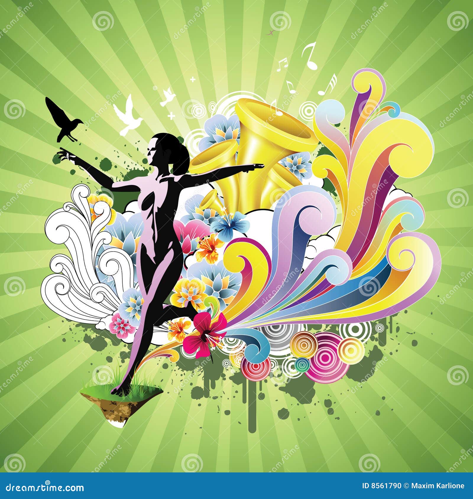 Spring background stock vector. Illustration of background - 8561790