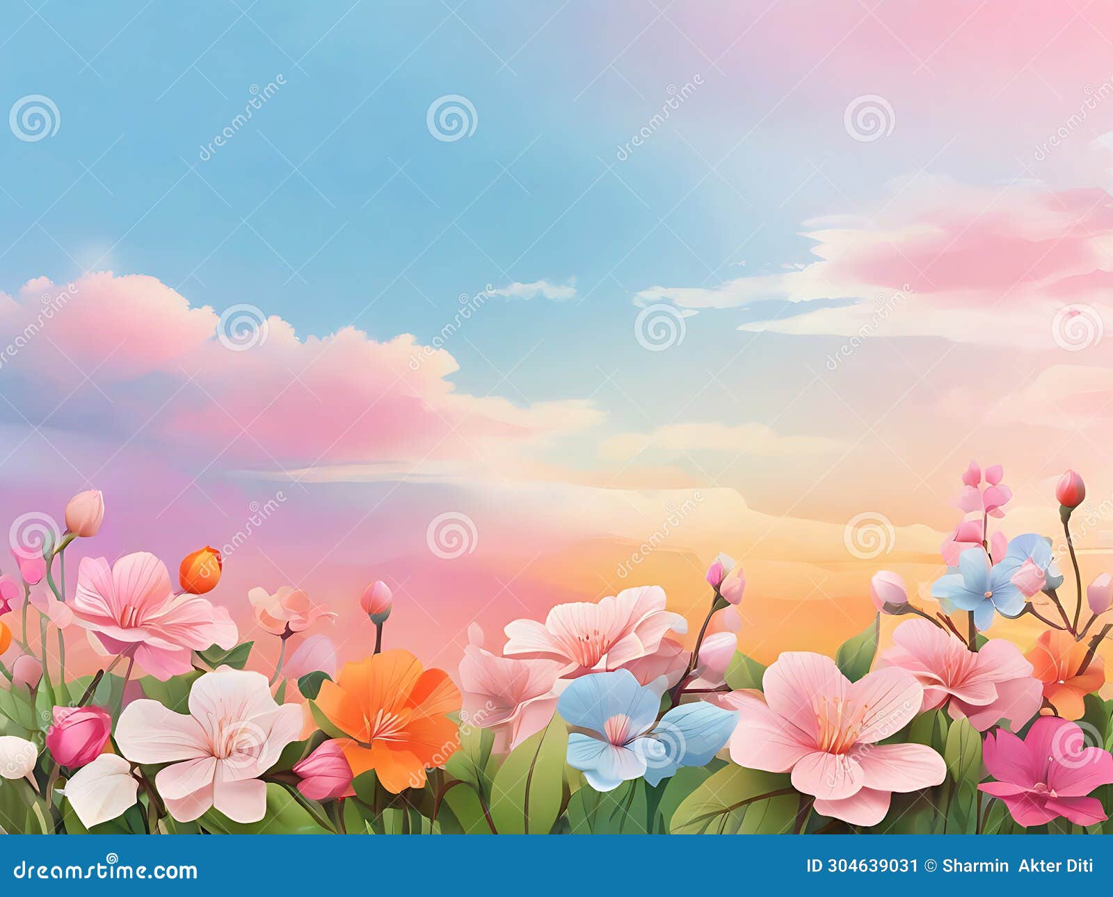 The Spring Background Design Captures the Essence of the Season with ...