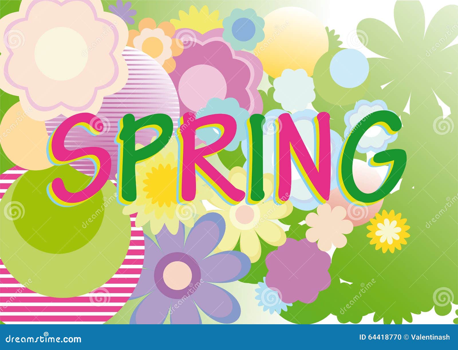 Spring Background with Flowers Stock Vector - Illustration of ...