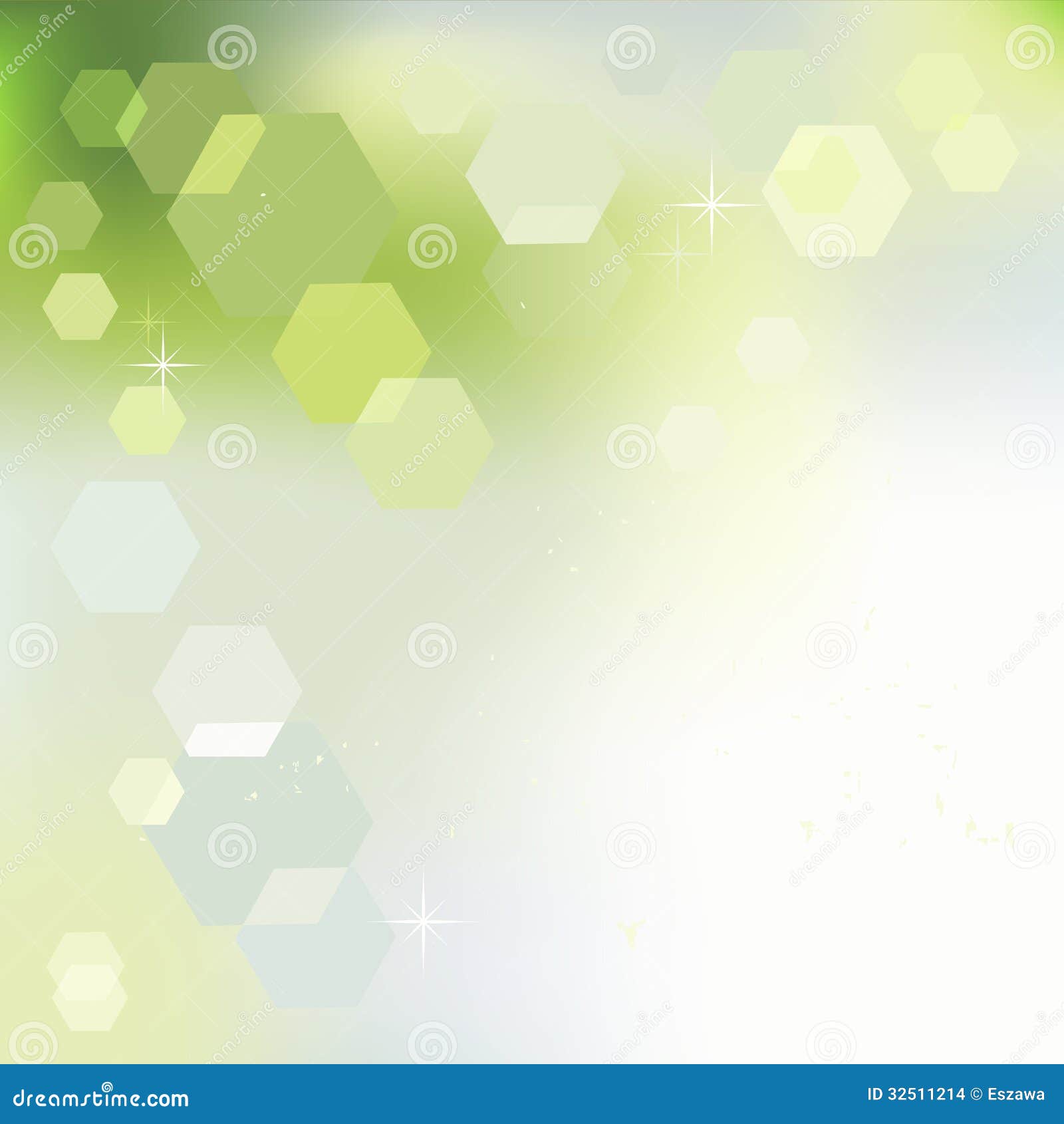 Spring Background in Green and Blue Stock Vector - Illustration of ...