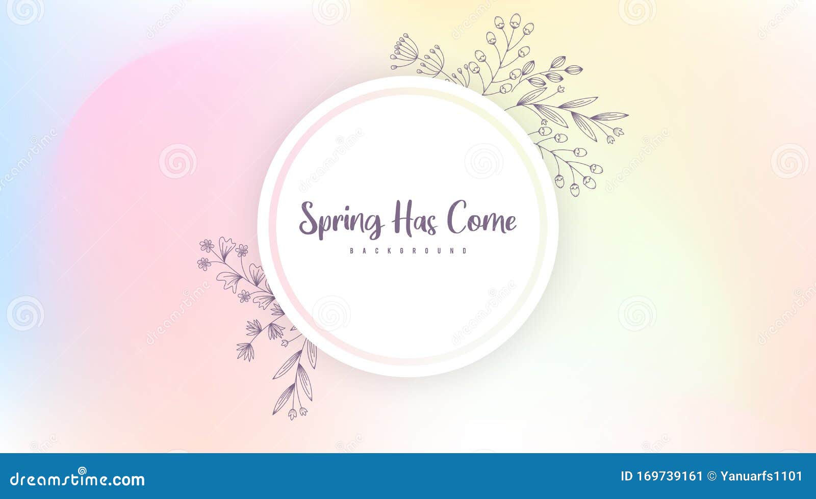 Spring Background Illustration Vector. Flowers of Spring Background ...