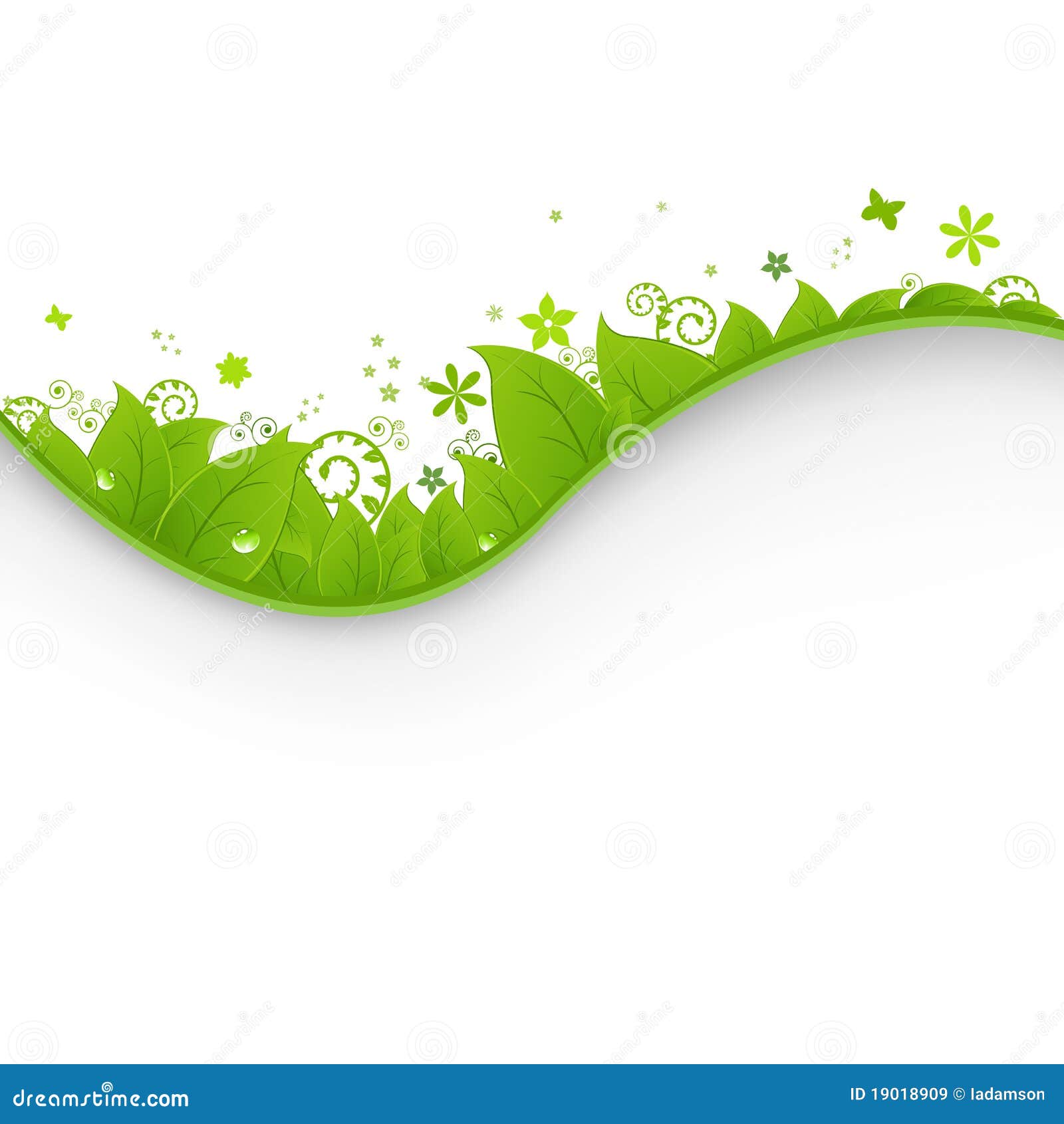 Spring Background with Leaves Stock Vector - Illustration of abstract ...
