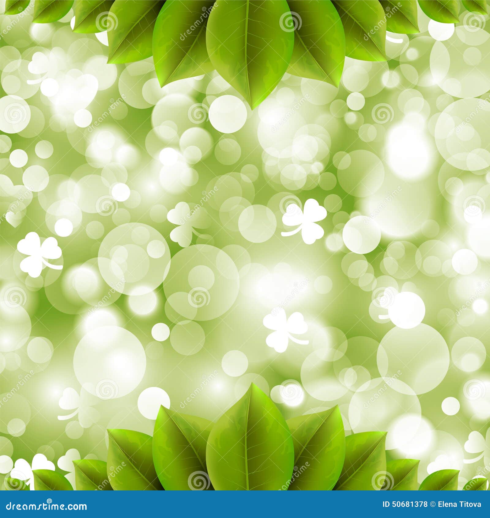 Spring Background with Leaves Stock Vector - Illustration of mood, leaf ...