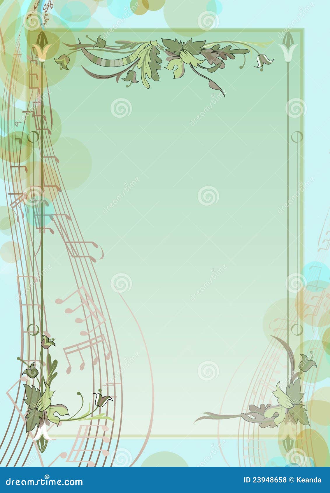 Spring Background with Notes Stock Vector - Illustration of background ...