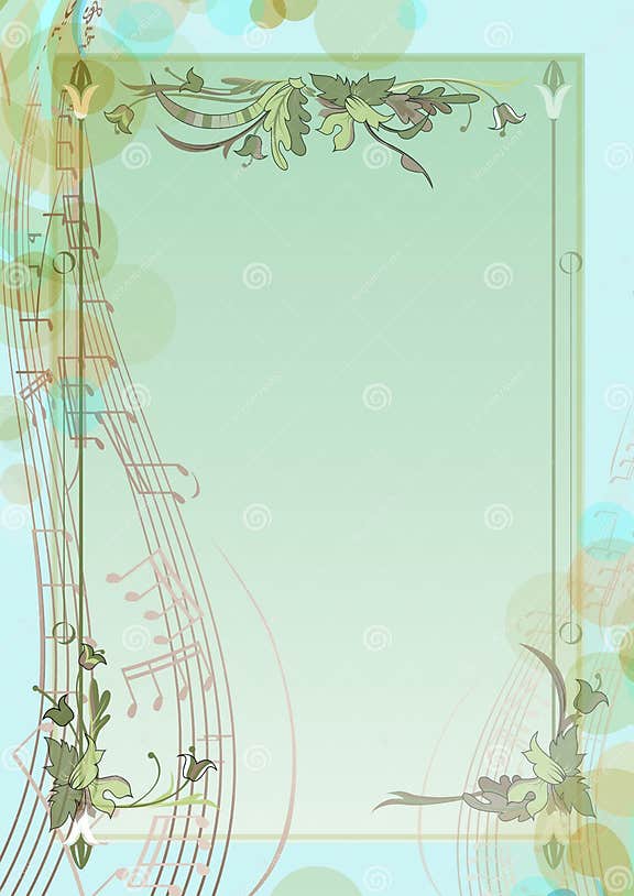 Spring Background with Notes Stock Vector - Illustration of background ...
