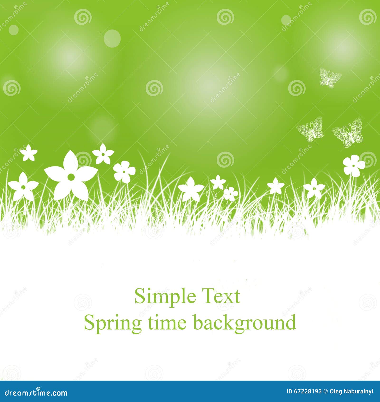 Spring Background with Place for Text Stock Illustration - Illustration ...