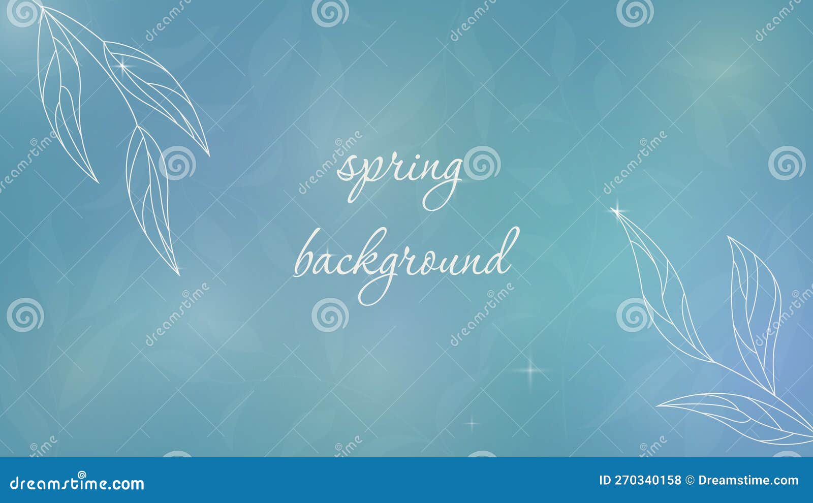 Spring background template stock vector. Illustration of blurs - 270340158