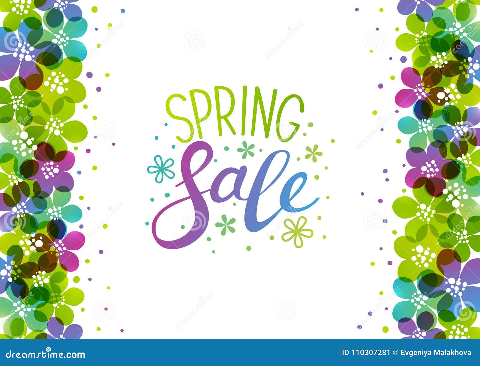 Spring Background With Green Leaves And Square Frame Cartoon Vector ...