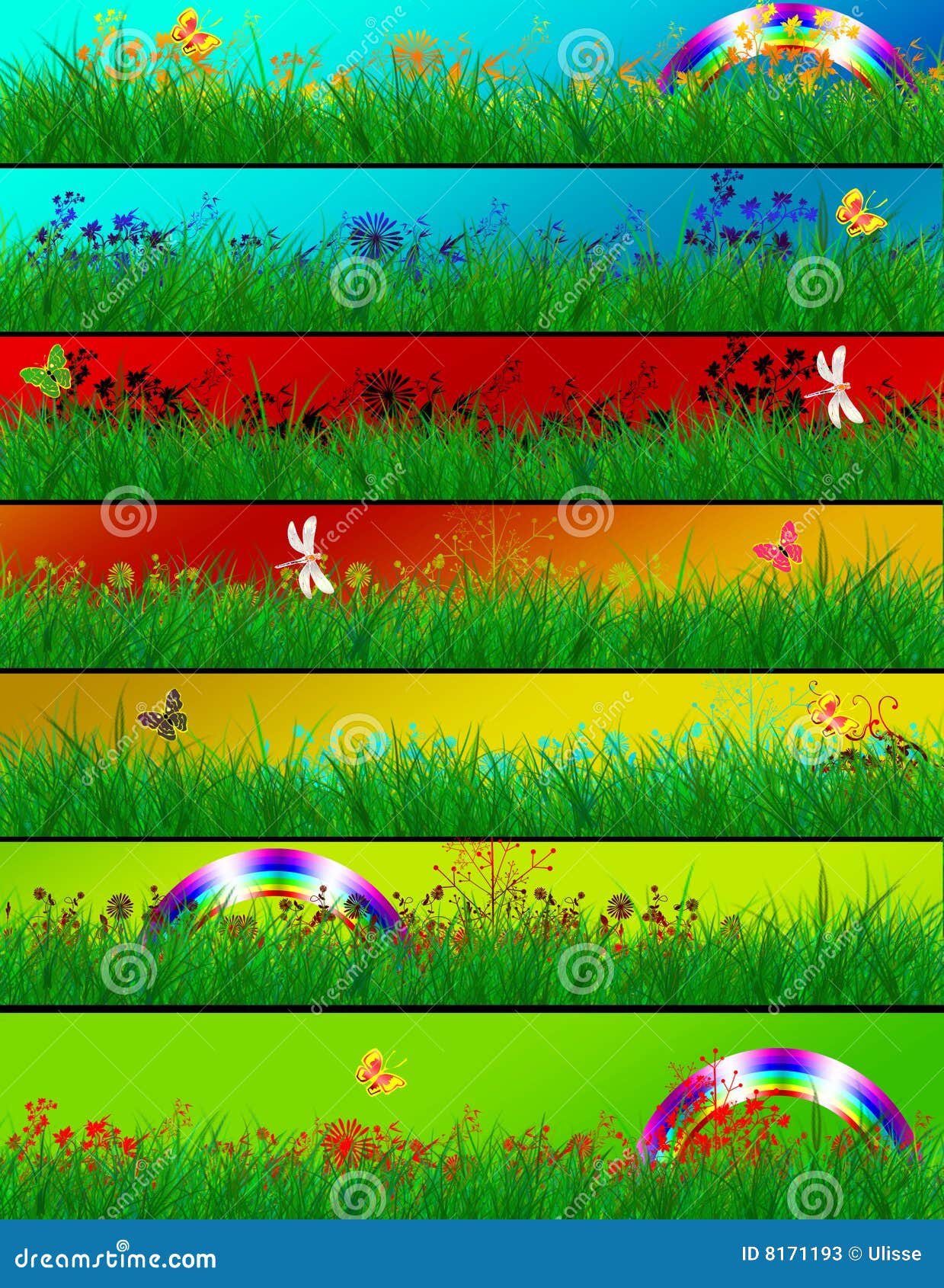 Spring banner stock illustration. Illustration of colors - 8171193