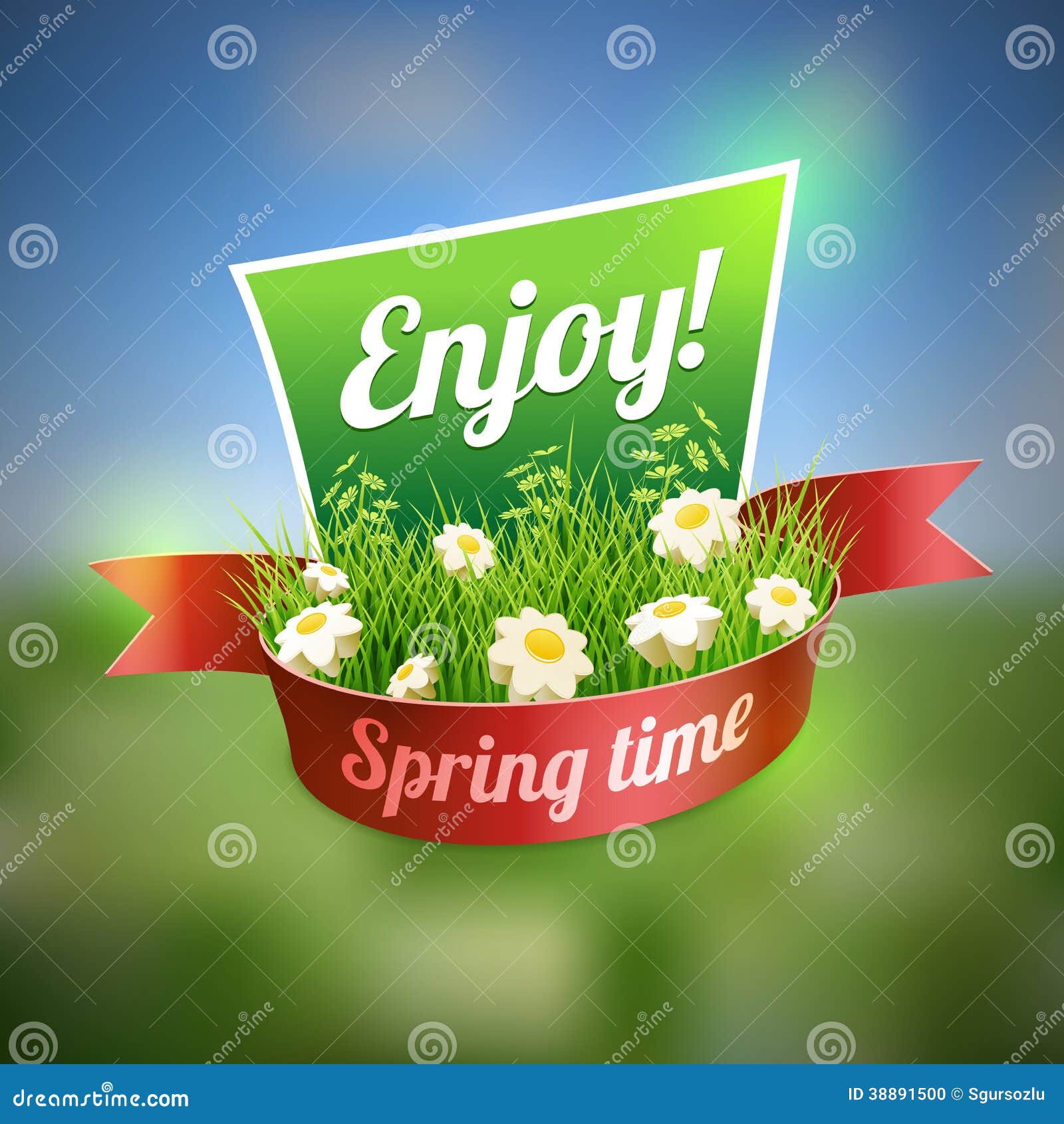 Spring Banner stock vector. Illustration of life, beauty - 38891500
