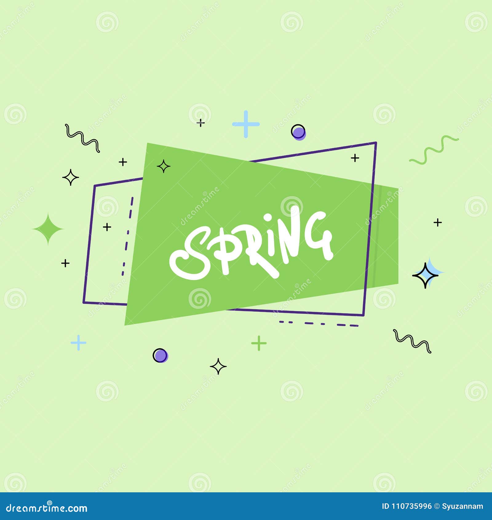 Spring Banner. Vector Illustration. Stock Vector - Illustration of ...