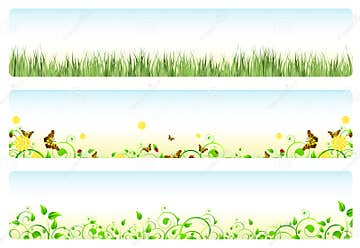 Spring banners stock vector. Illustration of decoration - 13448301