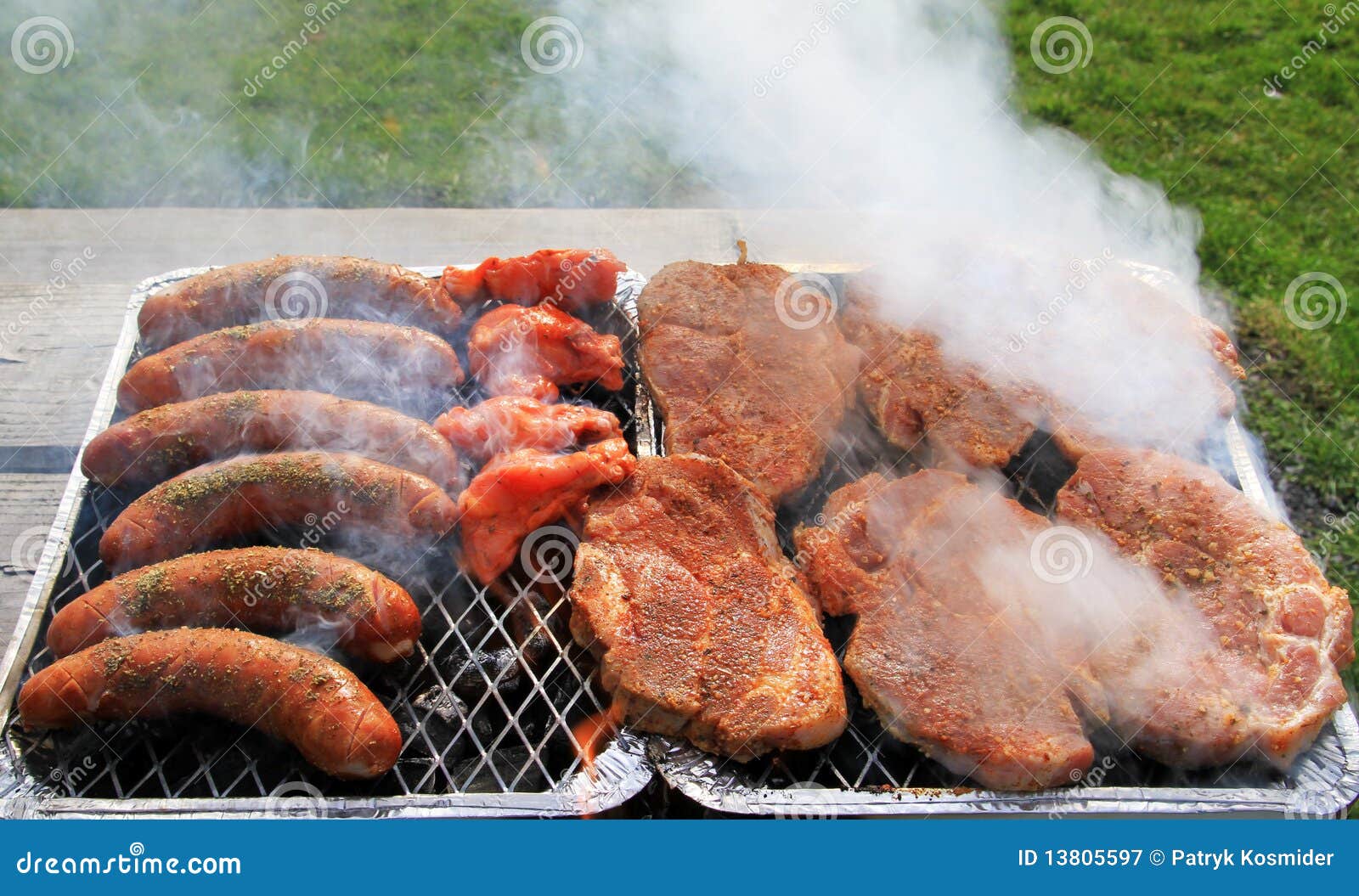 Spring barbecue stock image. Image of diet, meal, lifestyle - 13805597